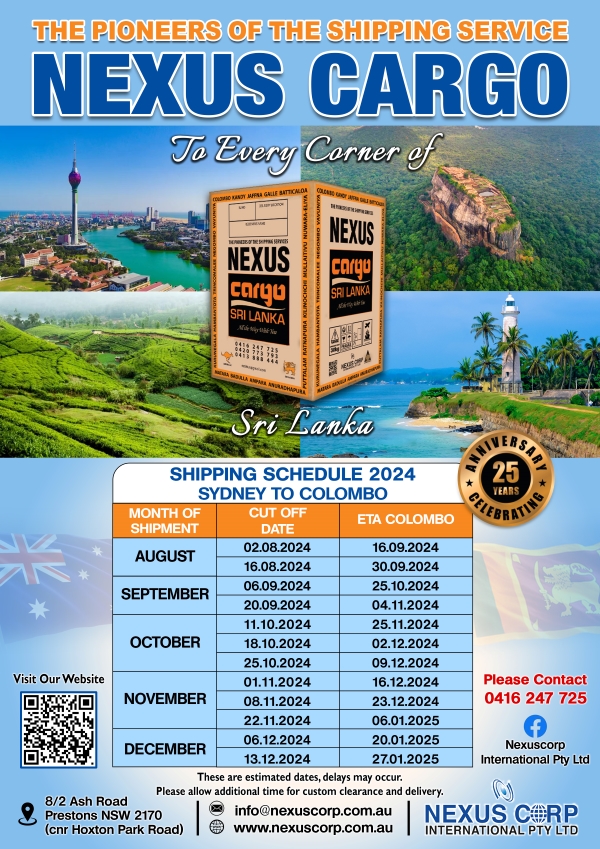 Nexus Corp – Pioneers of the Shipping Service – Nexus Cargo - eLanka