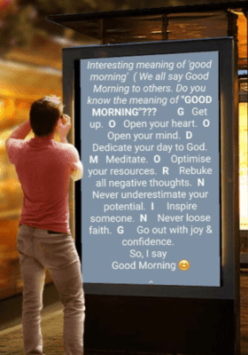 Good Morning Meaning – by Cheryl Molinar - eLanka