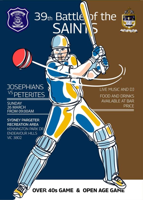 SPC OBSC Melbourne 39th Battle of the Saints – Josephians vs Peterites ...