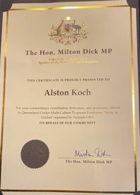 Alan Border an Australian legendary cricketer & Patron of the 'Alan ...